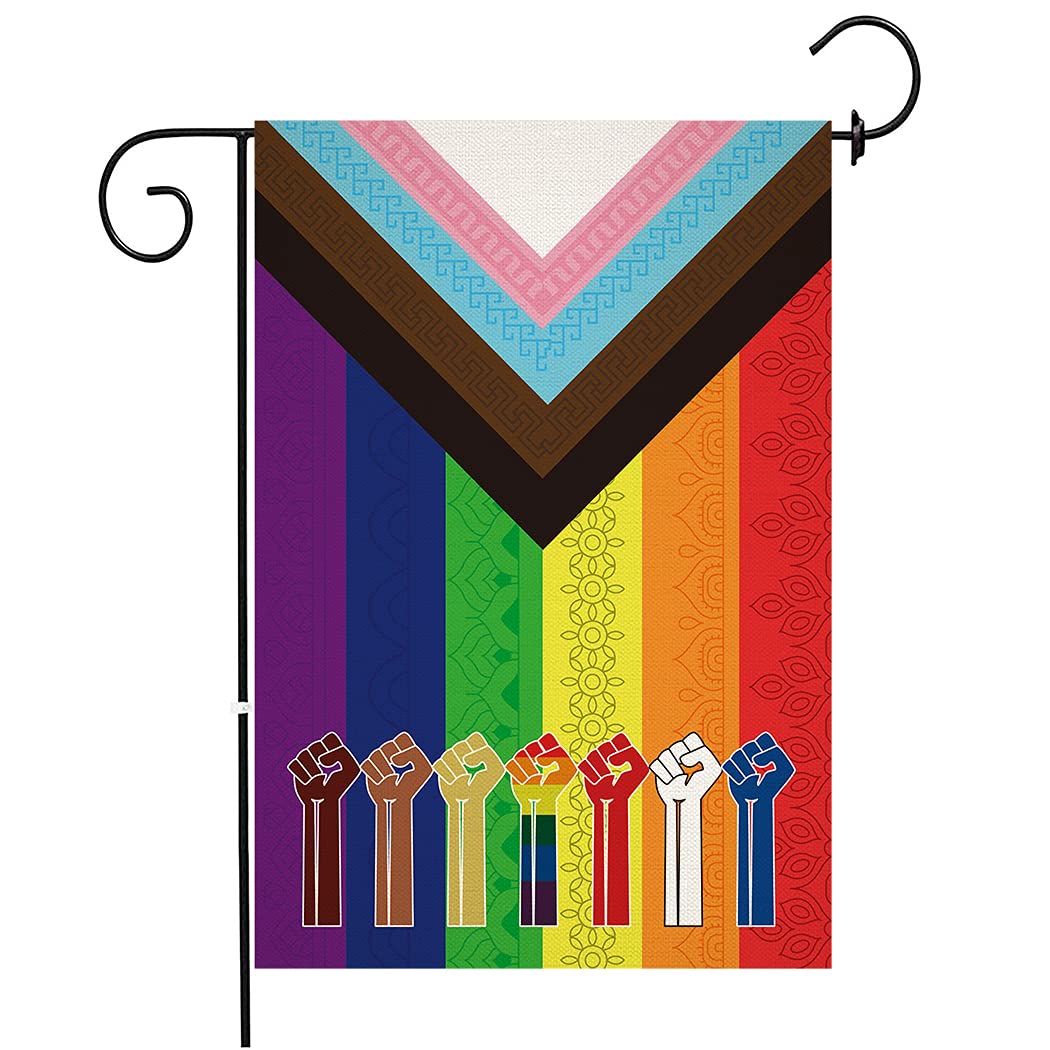 LGBT BLM Unite Resist Hands Double Sided Garden Flag, Diversity and ...