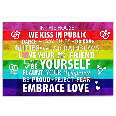 LGBT Door Mat LGBT LGBTQ Support We're Stronger Than Hate for Pride ...