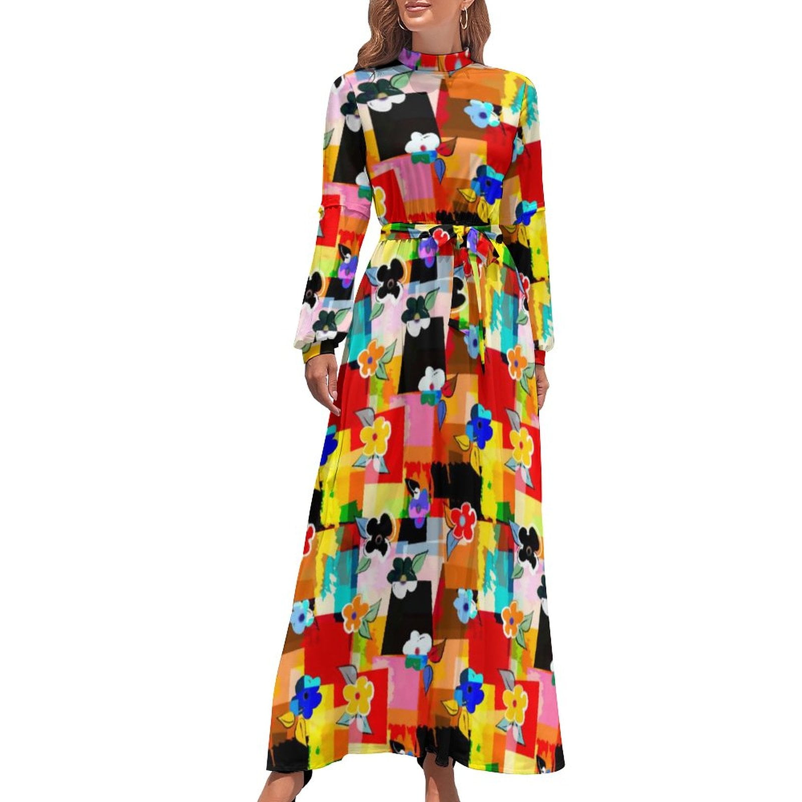 LGBT Dress Gay Pride Flag Print Simple Boho Beach Dresses Female Long ...