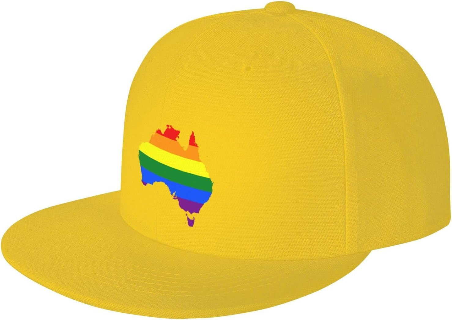 LGBT Flag Map of Australia Snapback Hats for Men Women Baseball Cap ...