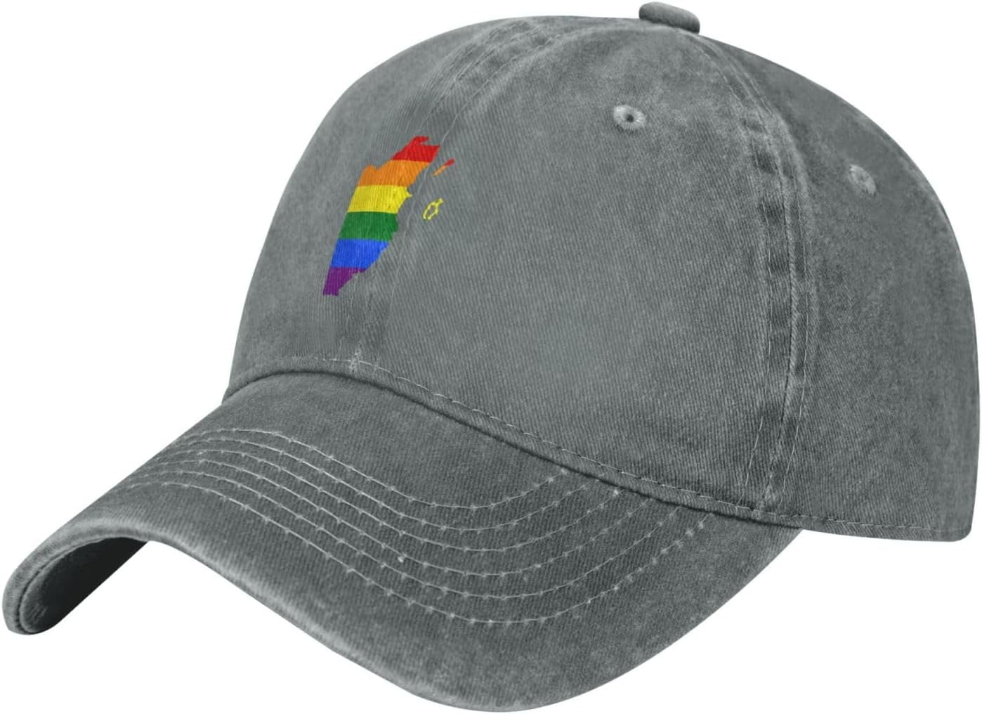 LGBT Flag Map of Belize Baseball Cap Women Men Hat Vintage Trucker Sun ...