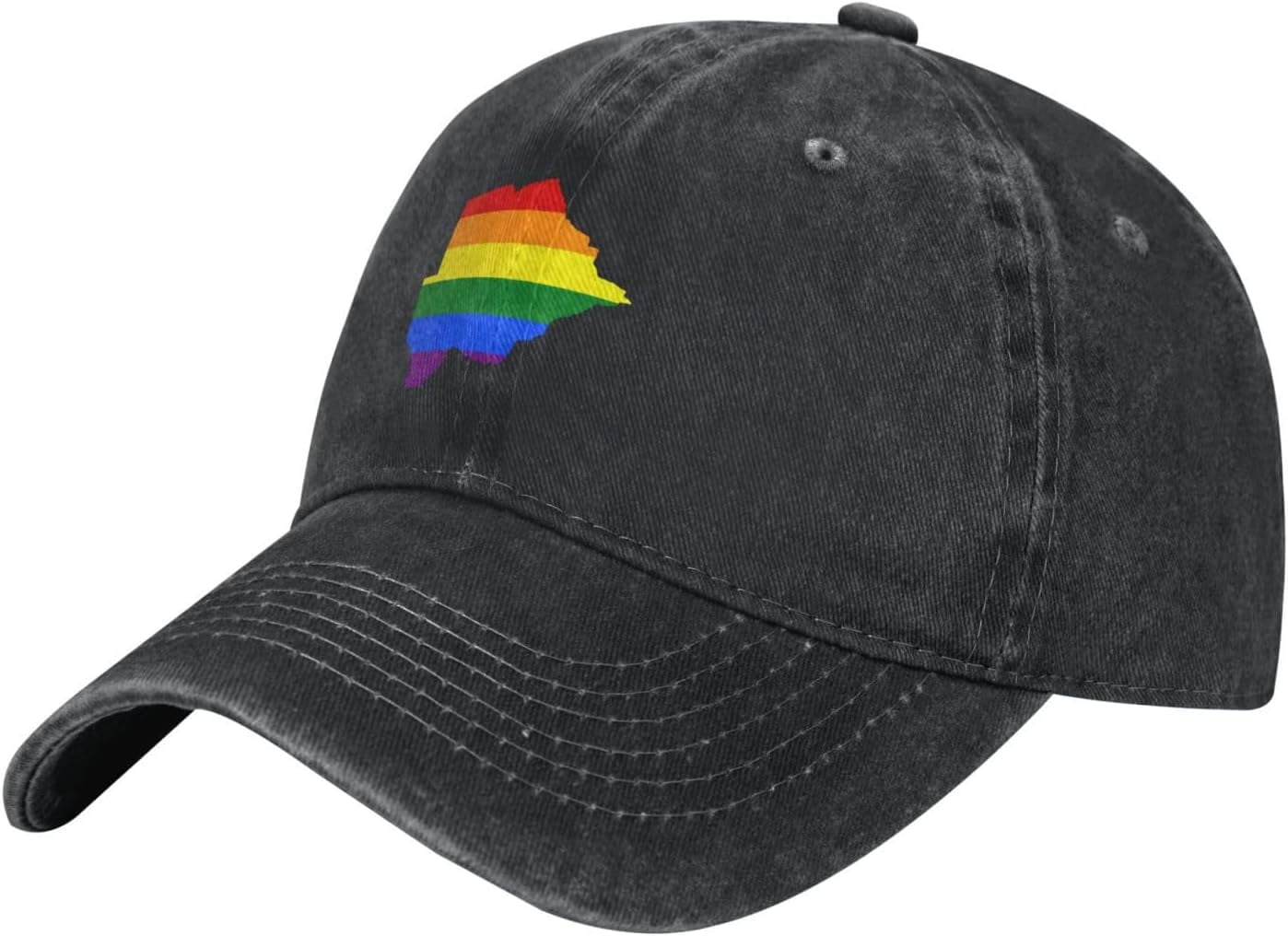 LGBT Flag Map of Botswana Baseball Cap Women Men Hat Vintage Trucker ...