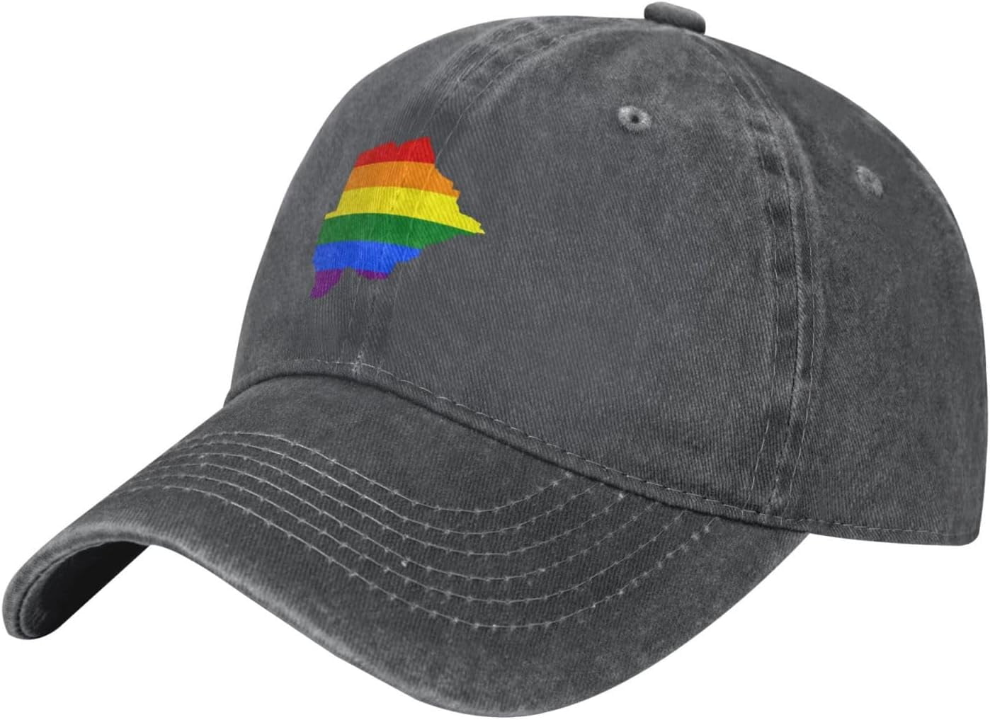 LGBT Flag Map of Botswana Baseball Cap Women Men Hat Vintage Trucker ...