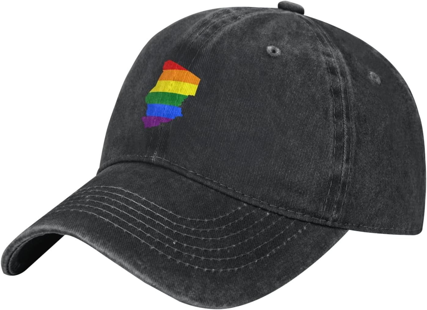 LGBT Flag Map of Chad Baseball Cap Women Men Hat Vintage Trucker Sun ...