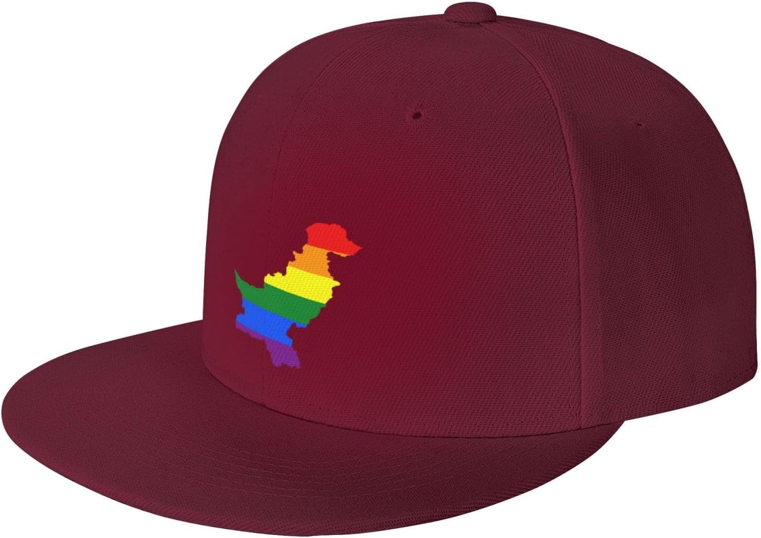 LGBT Flag Map of Pakistan Snapback Hats for Men Women Baseball Cap ...