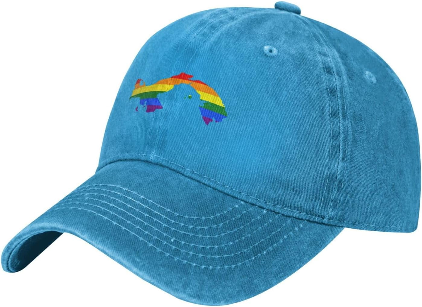 LGBT Flag Map of Panama Baseball Cap Women Men Hat Vintage Trucker Sun ...