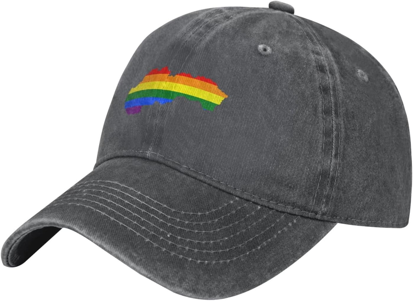 LGBT Flag Map of Slovakia Baseball Cap Women Men Hat Vintage Trucker ...