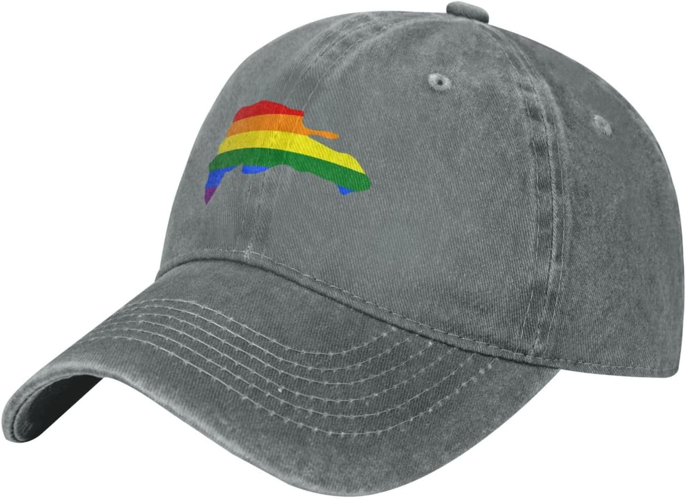 LGBT Flag Map of The Dominican Republic Baseball Cap Women Men Hat ...
