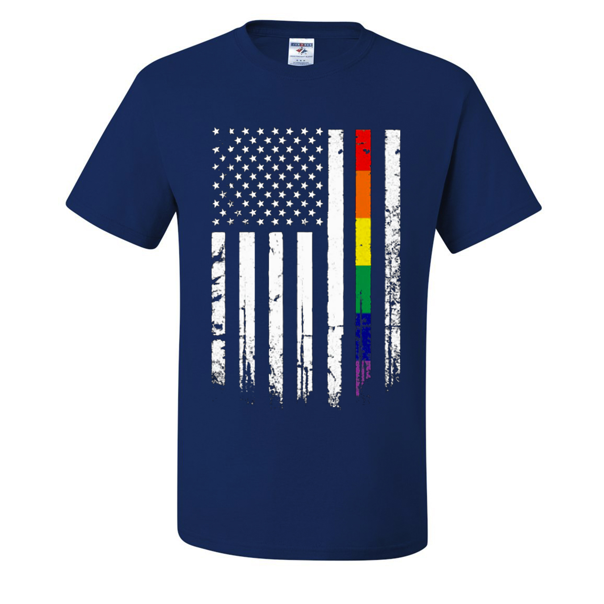 LGBT Flagt Rainbows Pride Mens T-shirts , Royal Blue, 2XL - Walmart.com