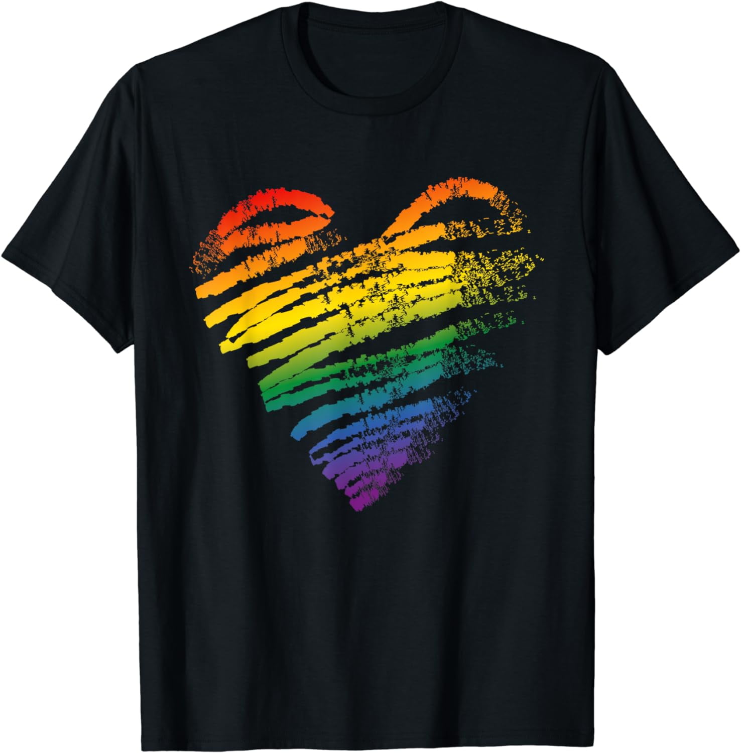 LGBT Gay Pride Heart Flag Pride Month T-Shirt - Walmart.com
