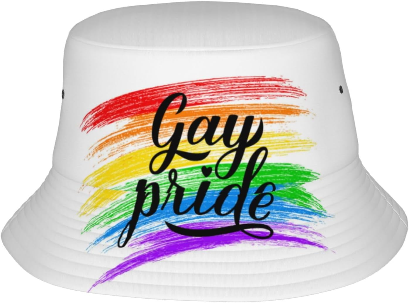 LGBT Gay Pride Rainbow Bucket Hat for Women Men Summer Travel Beach Sun ...