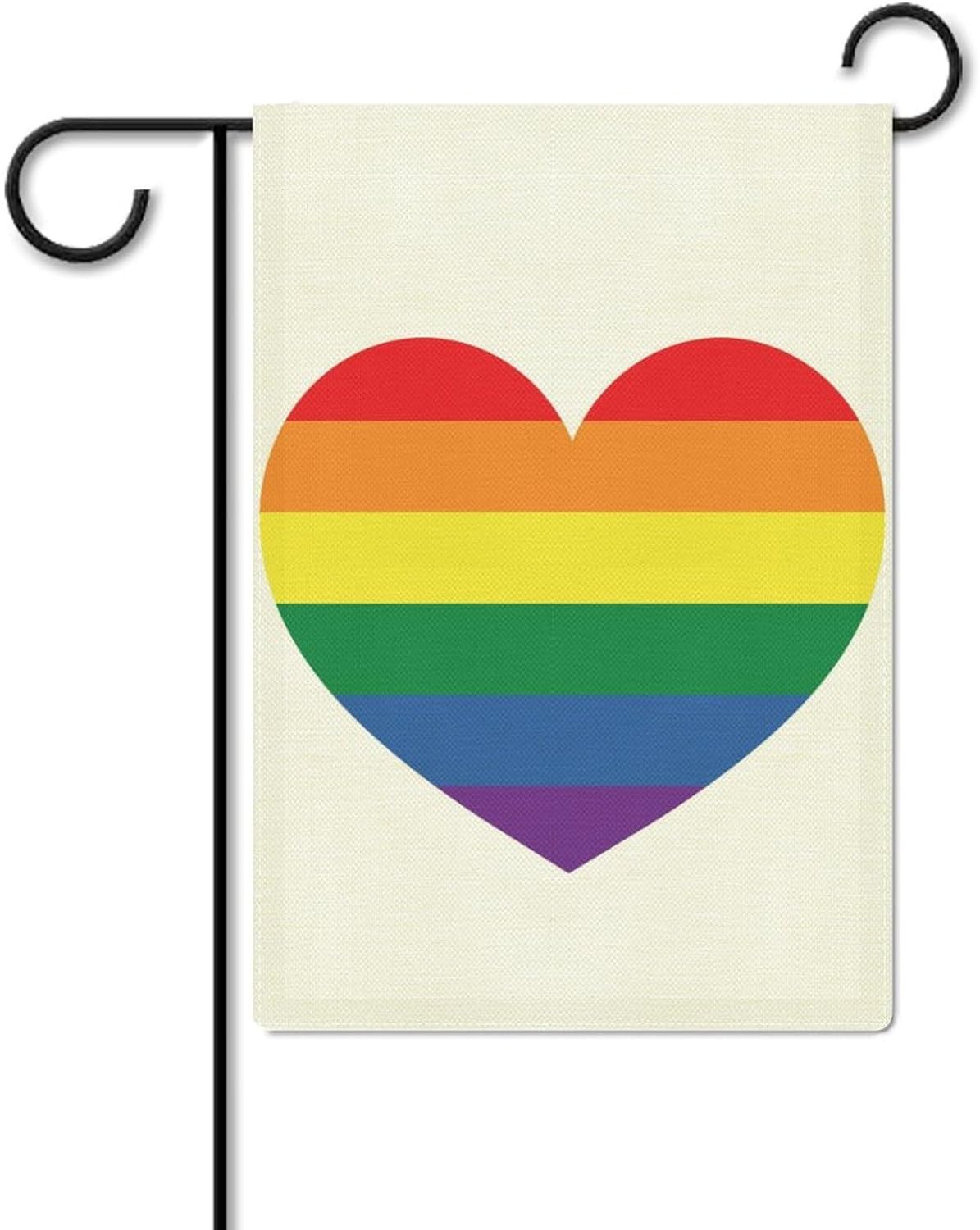 LGBT Heart Garden Flags Pride Month Gifts Flag Double Sided Holiday ...
