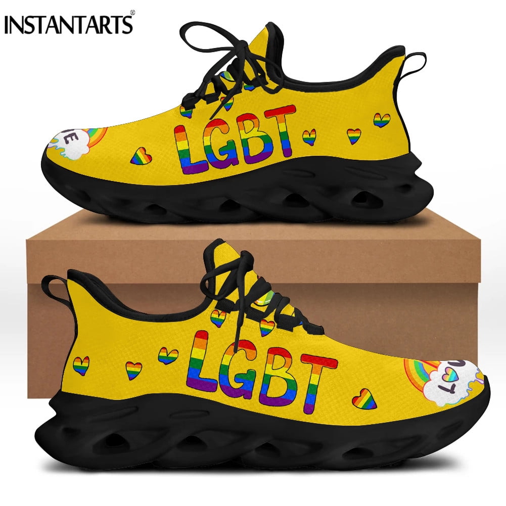 LGBT Love Print Women Platform Shoes Lightweight Comfort Running ...