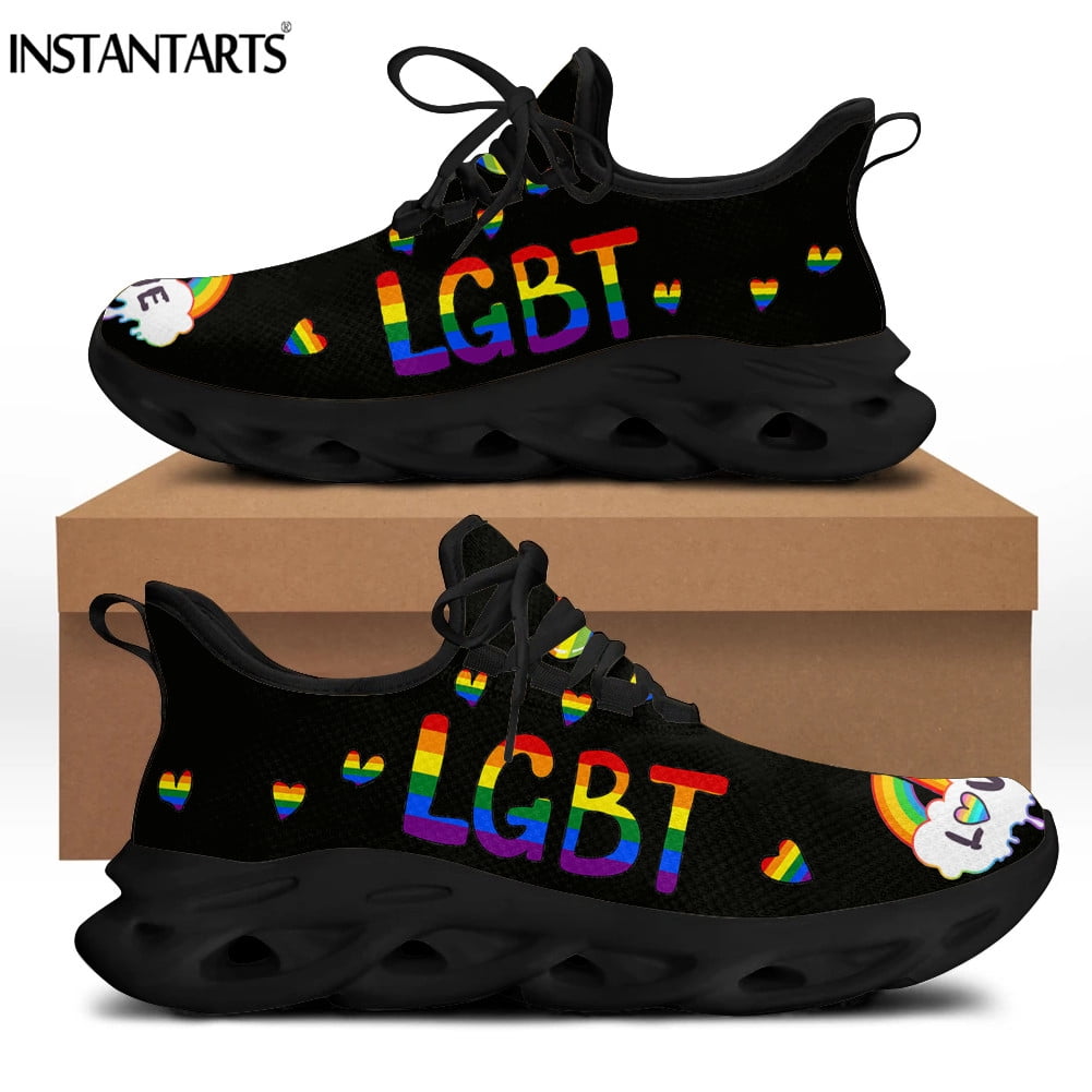 LGBT Love Print Women Platform Shoes Lightweight Comfort Running ...