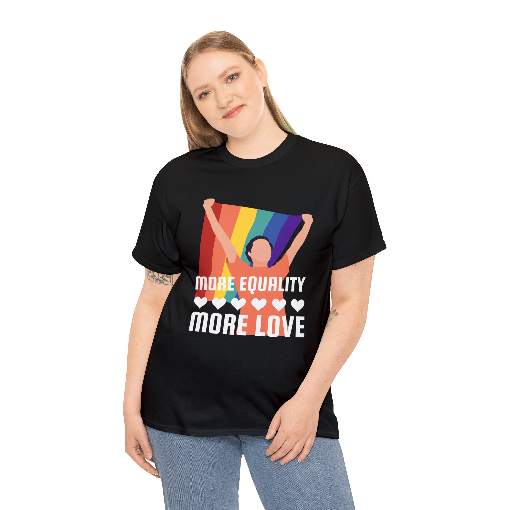 LGBT More Equality More Love Bisexual Transgender Queer Plus Size Tops ...