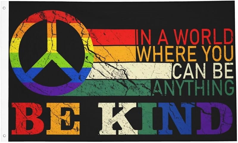 LGBT Pattern Flag, 3 x 5 FT Deco Flags Double Sided UV protection Fade ...