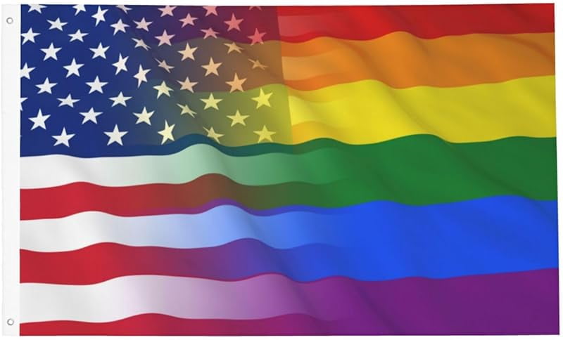 LGBT Pattern Flag, 3 x 5 FT Deco Flags Double Sided UV protection Fade ...