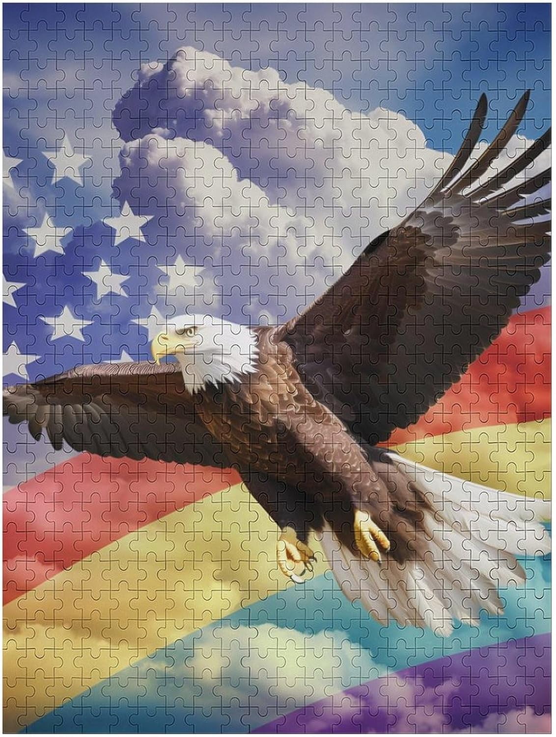 LGBT Pride Eagle Flag Jigsaw Puzzles Personalized Picture Puzzle Best ...