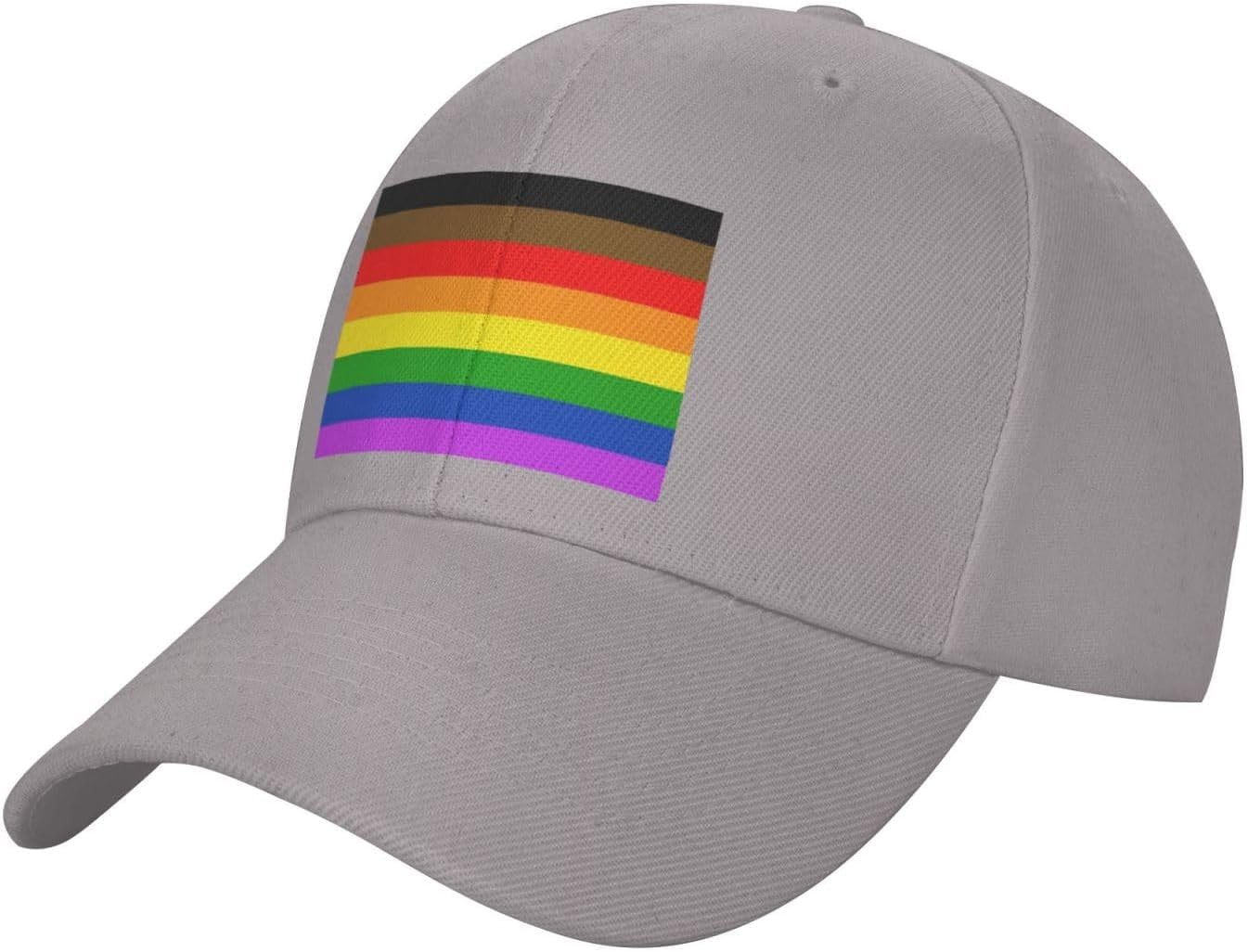 LGBT Pride Flag Baseball Cap Men's Black Original Classic Low Profile ...