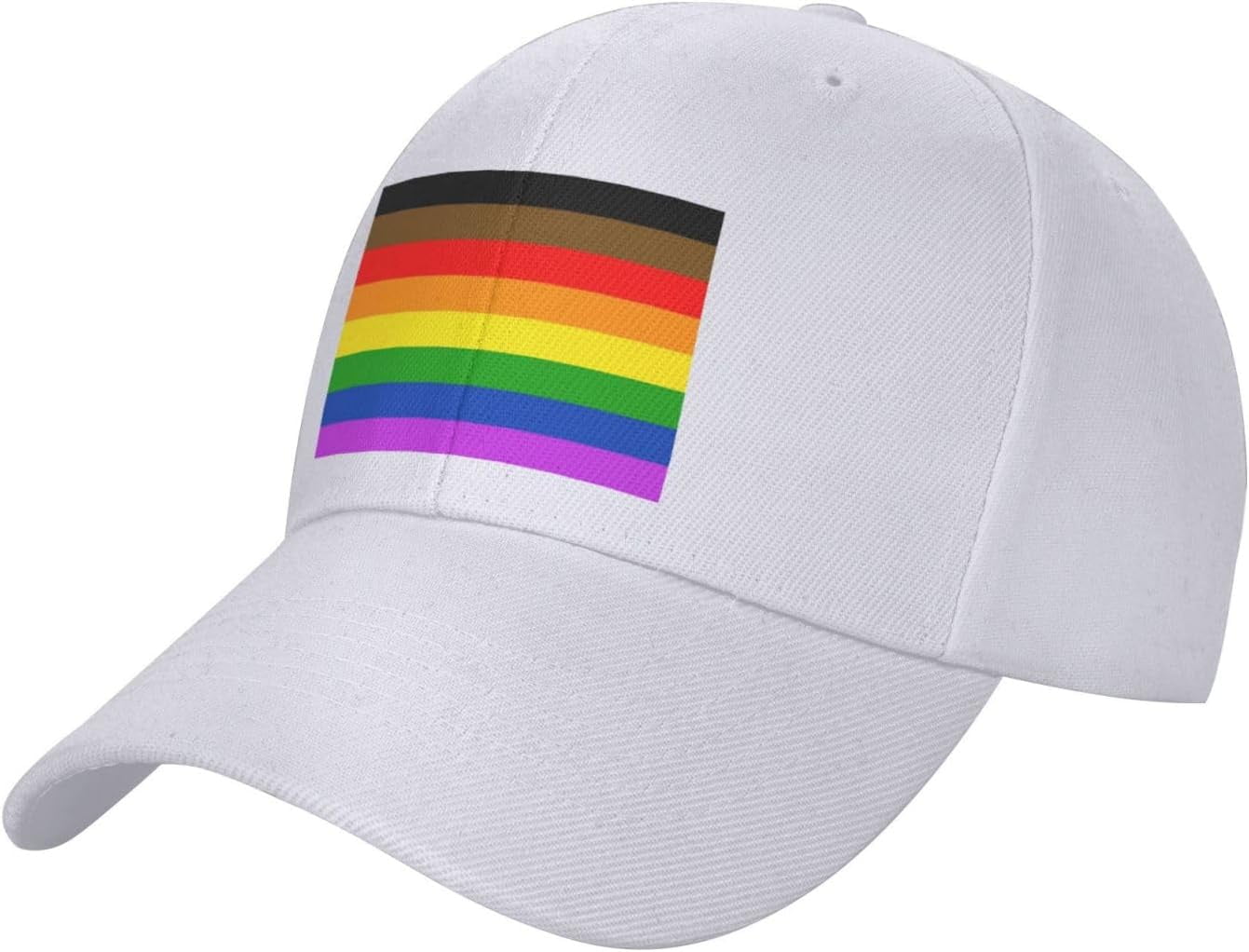 LGBT Pride Flag Baseball Cap Men's Black Original Classic Low Profile ...