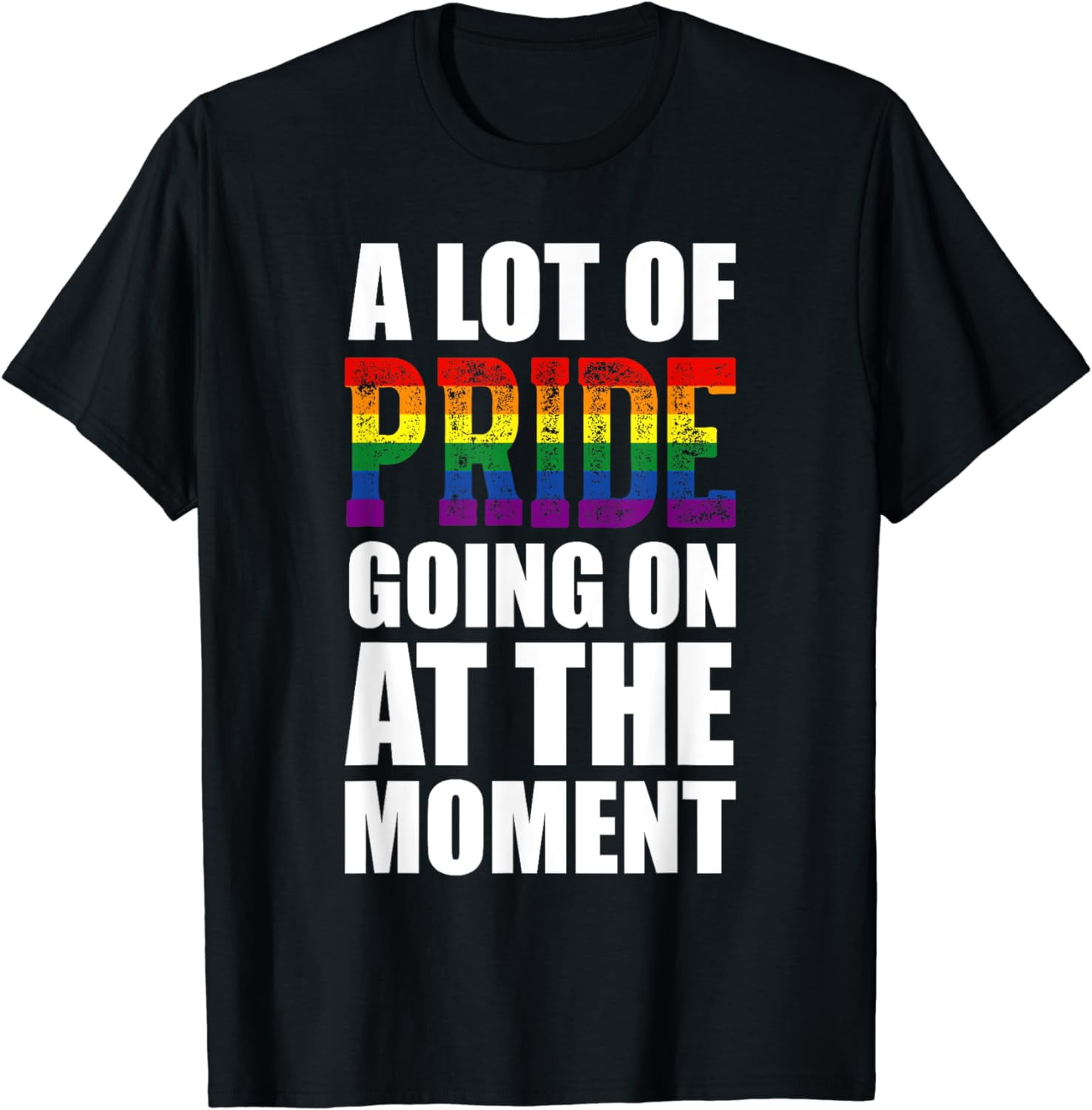 LGBT Pride Month Funny A Lot Of Pride Going On At Moment T-Shirt ...