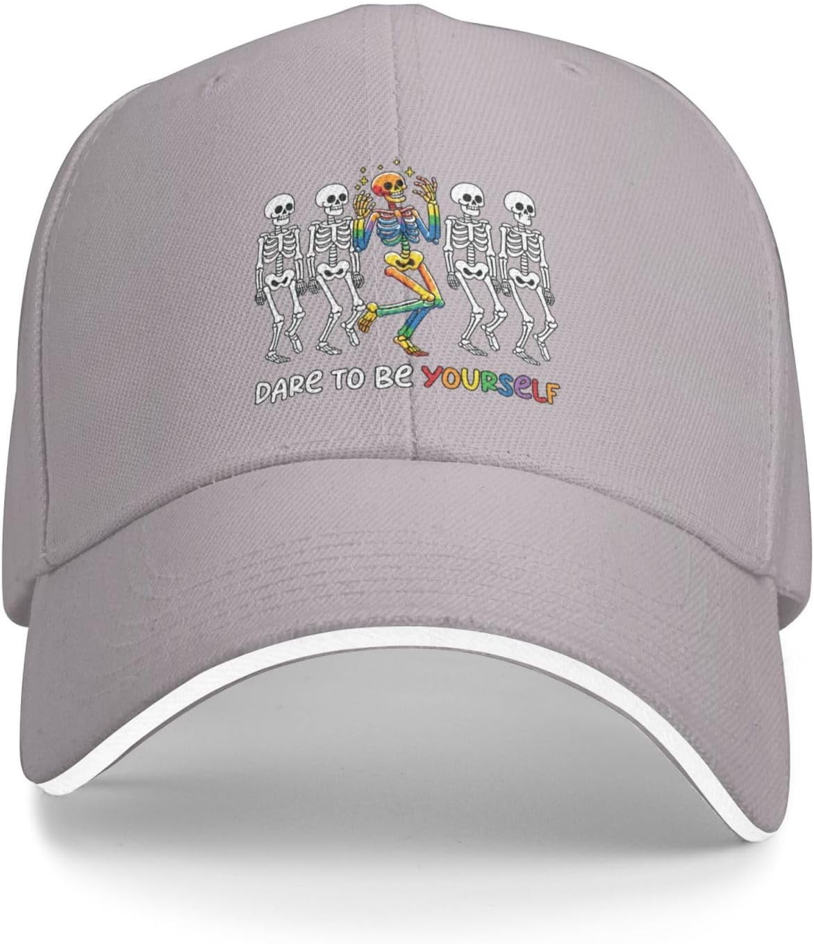 LGBT Pride Month Hat Be Yourself Skeleton Hat Gay Pride Lesbian Love ...