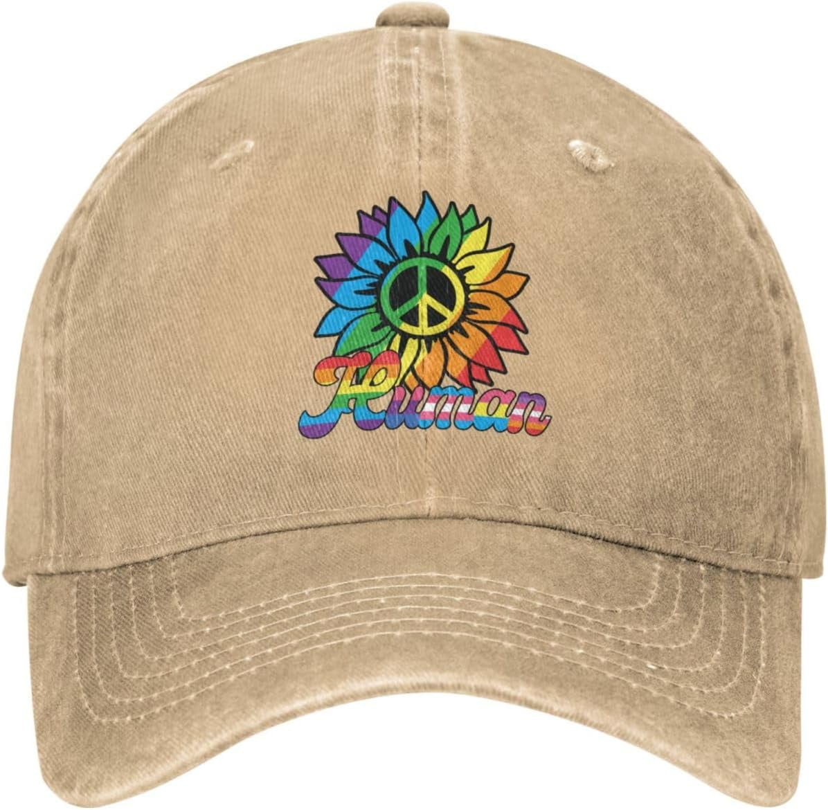 LGBT Pride Month Hat Human Sunflower Rainbow Hat Gay Pride Lesbian Love ...