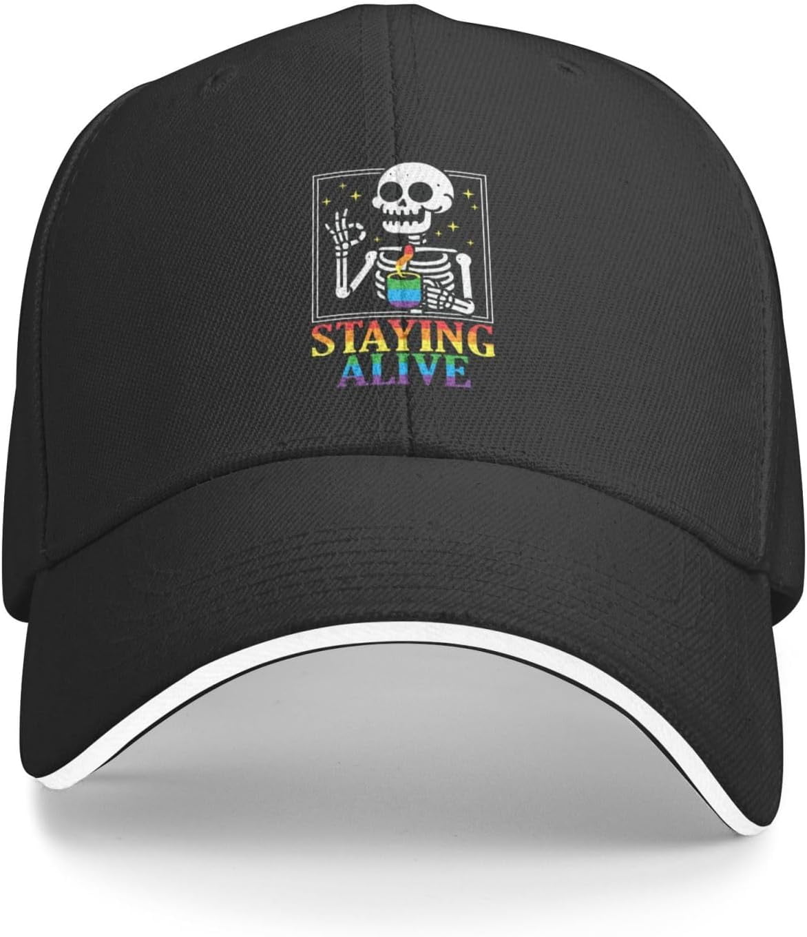 LGBT Pride Month Hat LGBT Pride Skeleton Hat Gay Pride Lesbian Love Cap ...