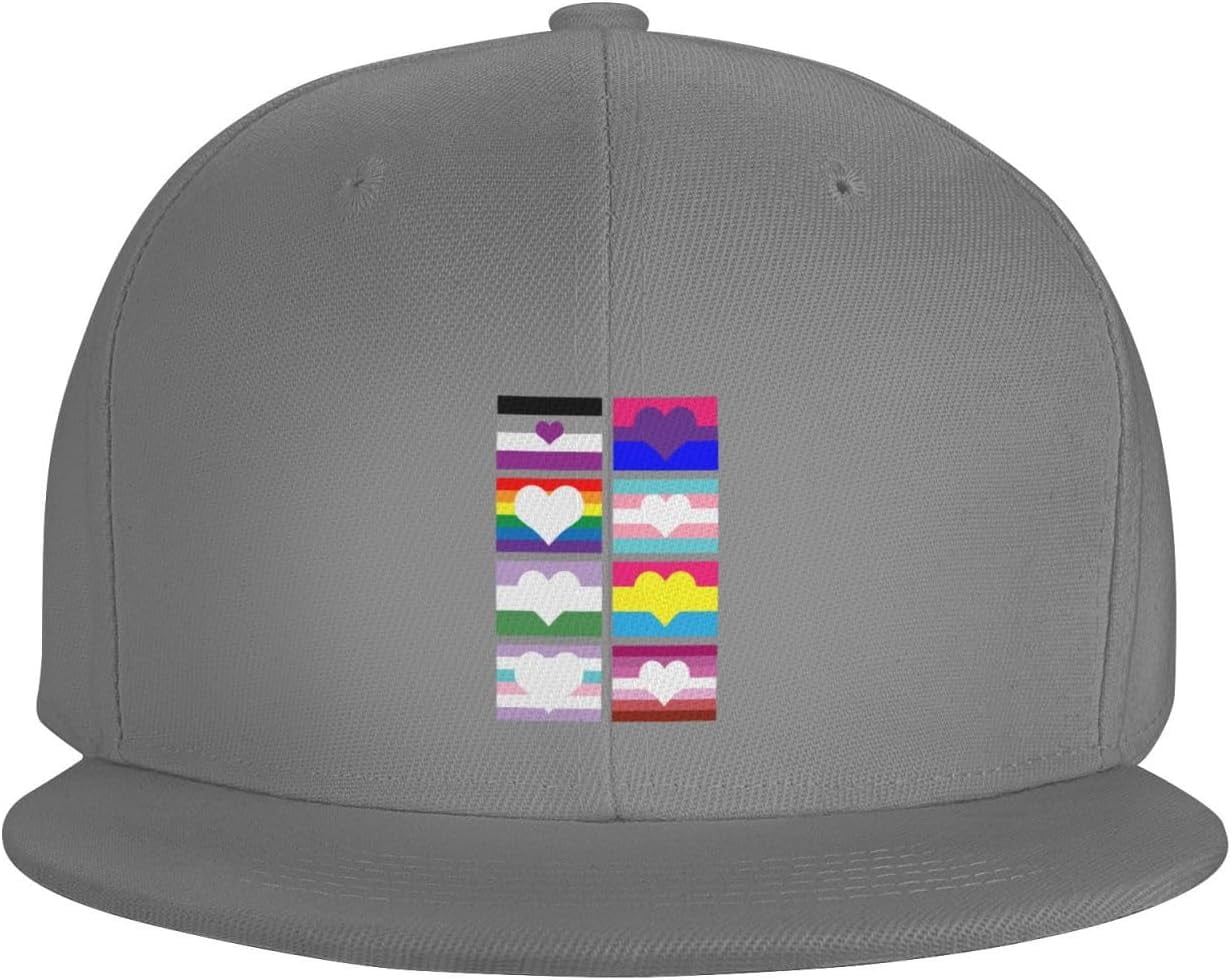 LGBT Pride Month Hat Pride Flags Flat Bill Brim Hat Gay Pride Lesbian ...