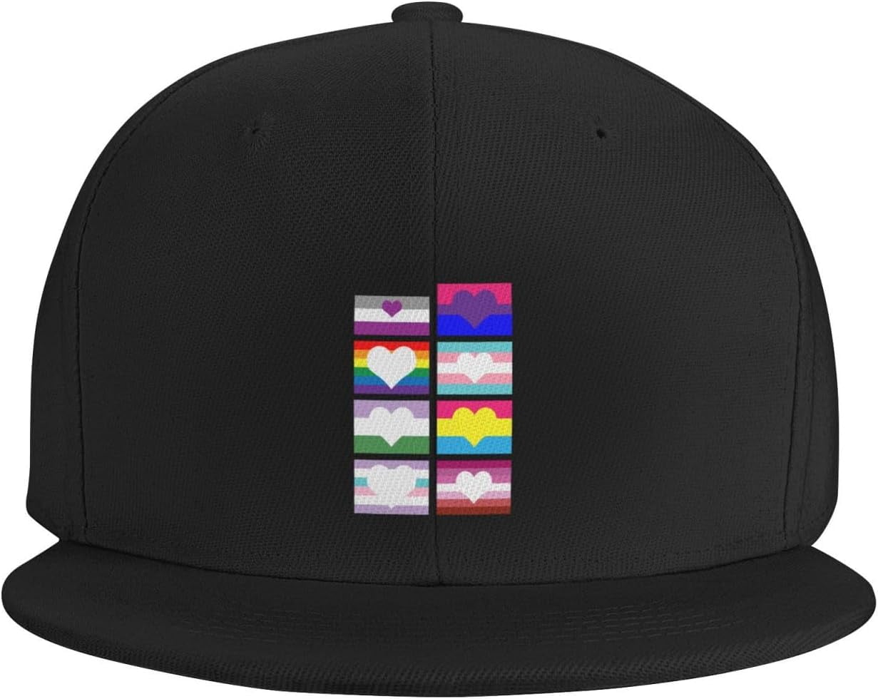 LGBT Pride Month Hat Pride Flags Flat Bill Brim Hat Gay Pride Lesbian ...