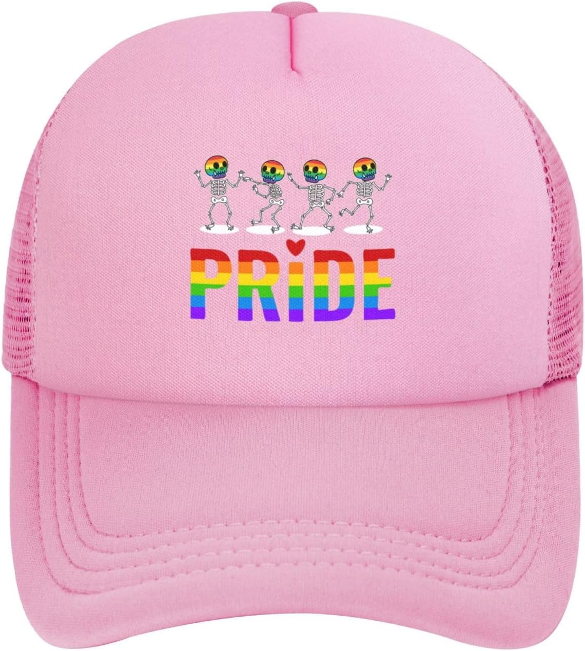 LGBT Pride Month Mesh Hat Cute Skeleton Trucker Hatgay Pride Lesbian ...