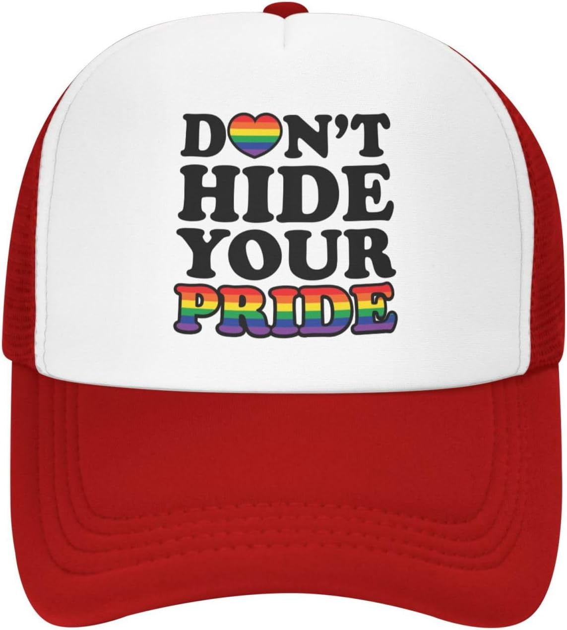 LGBT Pride Month Mesh Hat Don't Hide Your Pride Trucker Hat Gay Pride ...