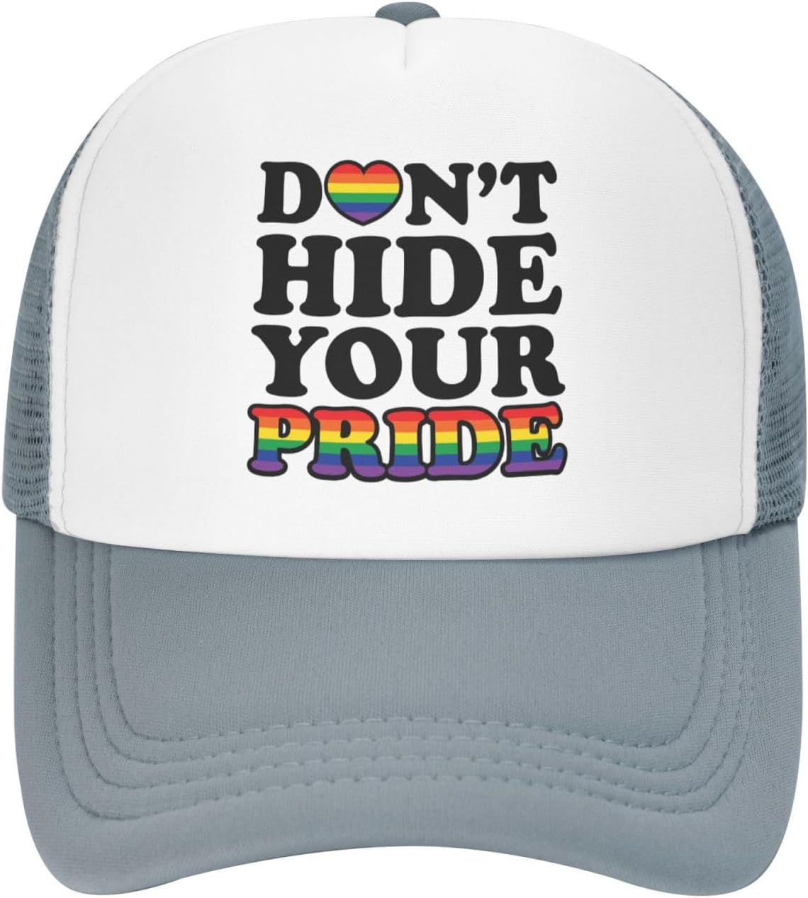LGBT Pride Month Mesh Hat Don't Hide Your Pride Trucker Hat Gay Pride ...