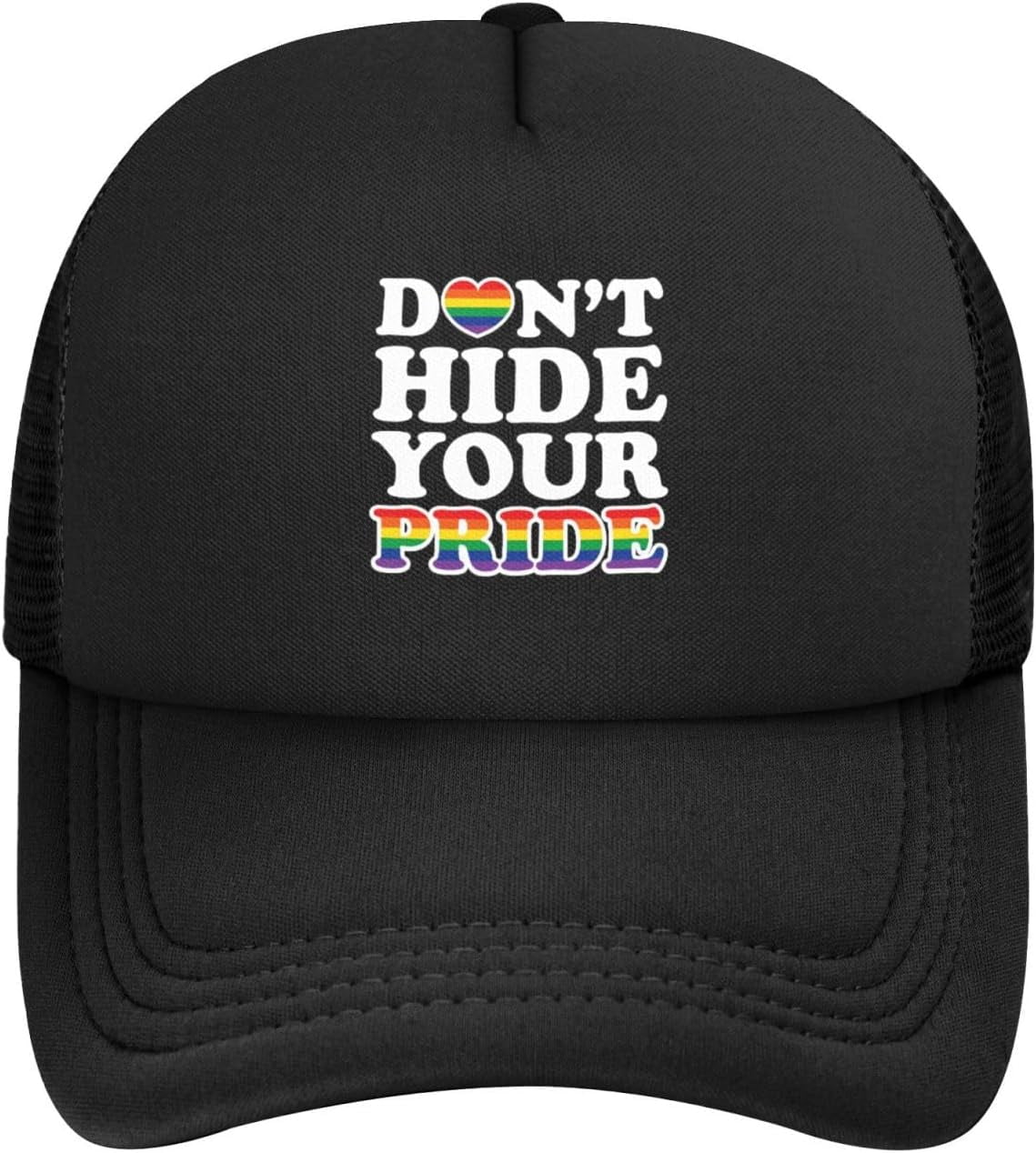 LGBT Pride Month Mesh Hat Don't Hide Your Pride Trucker Hatgay Pride ...