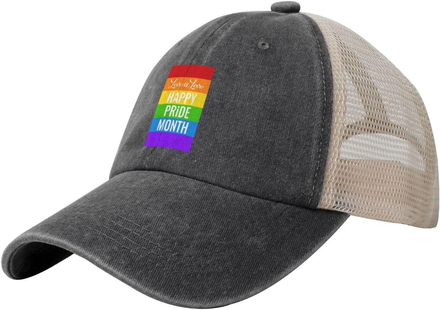 LGBT Pride Month Mesh Hat Happy Pride Month Hat Gay Pride Lesbian Love ...