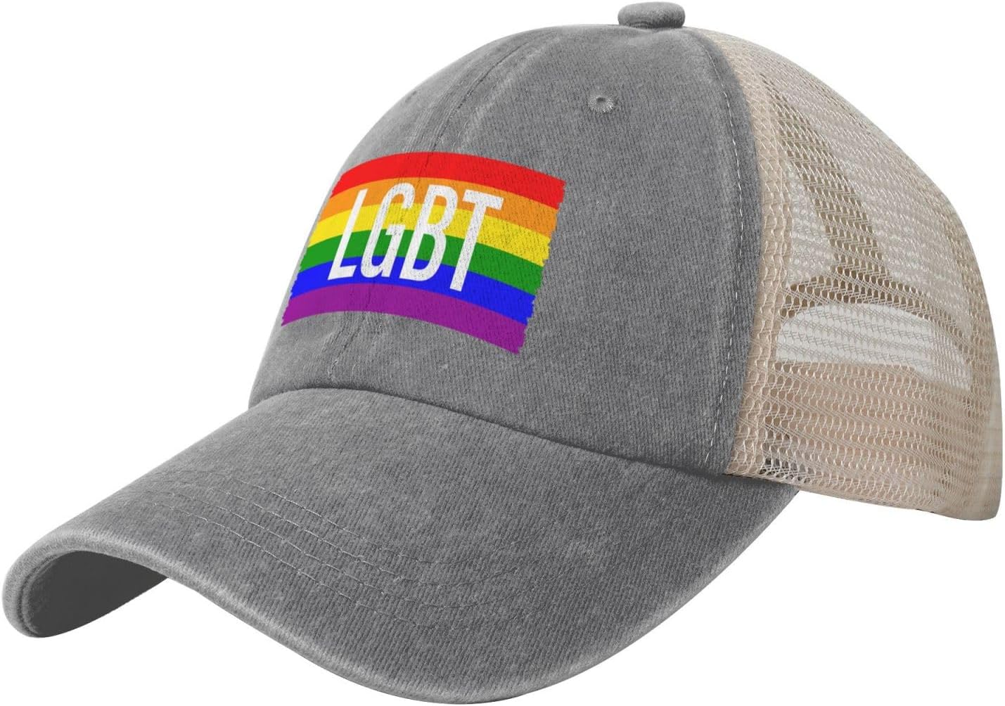 LGBT Pride Month Mesh Hat LGBT Hat Gay Pride Lesbian Love Cap for Men ...