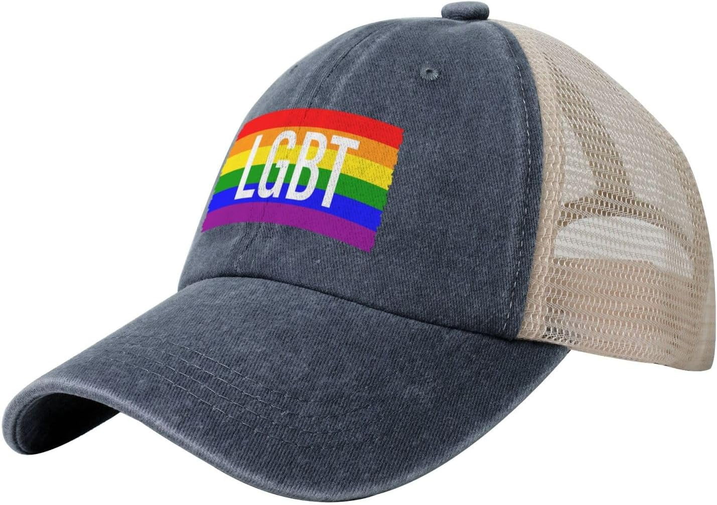 LGBT Pride Month Mesh Hat LGBT Hat Gay Pride Lesbian Love Cap for Men ...