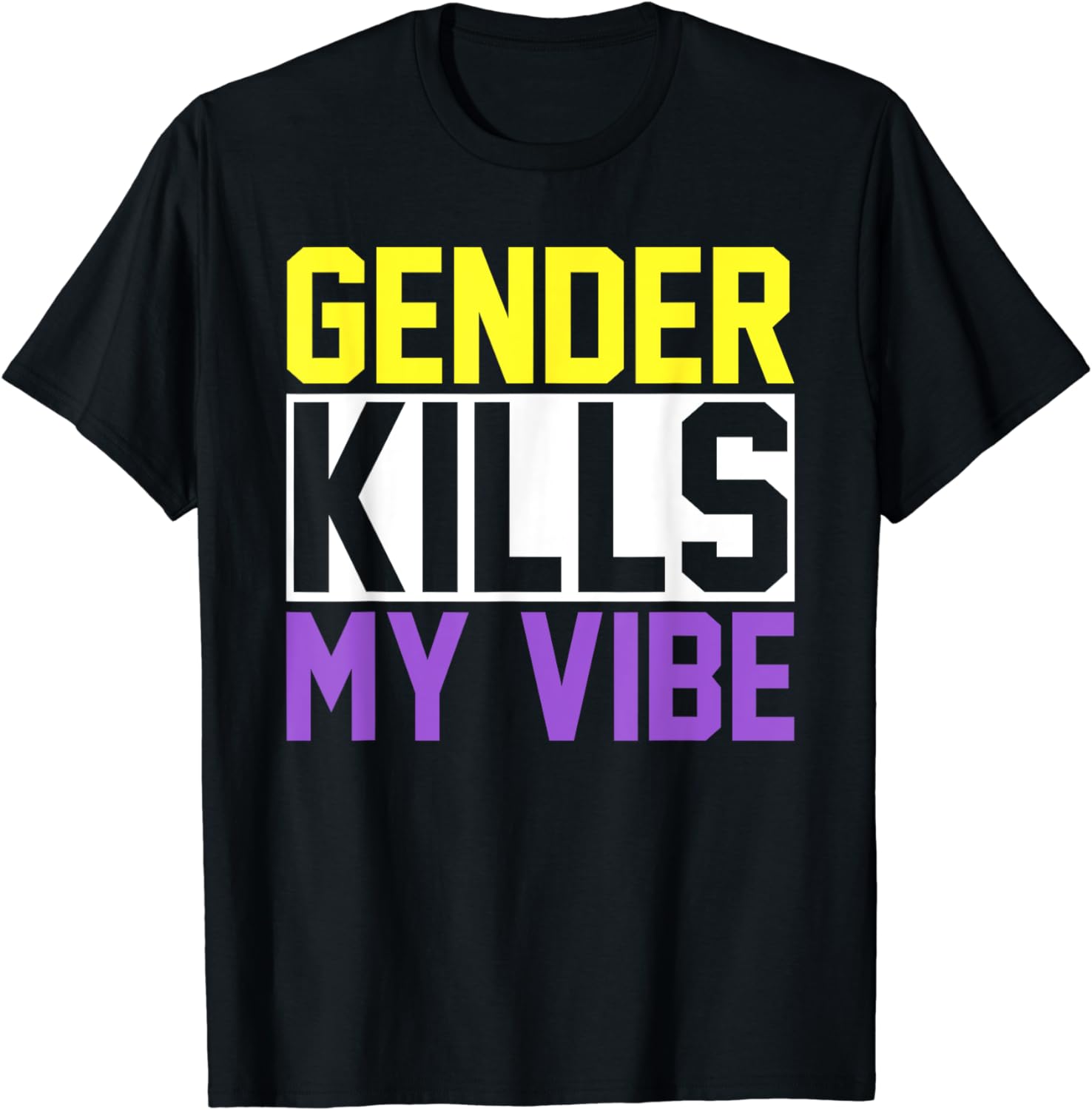 LGBT Pride Month Nonbinary Nongender Genderfluid Non Binary T-Shirt ...