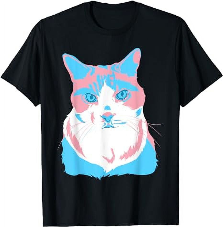 LGBT Pride Month Transsexual Flag Cat Equality Transgender T-Shirt ...