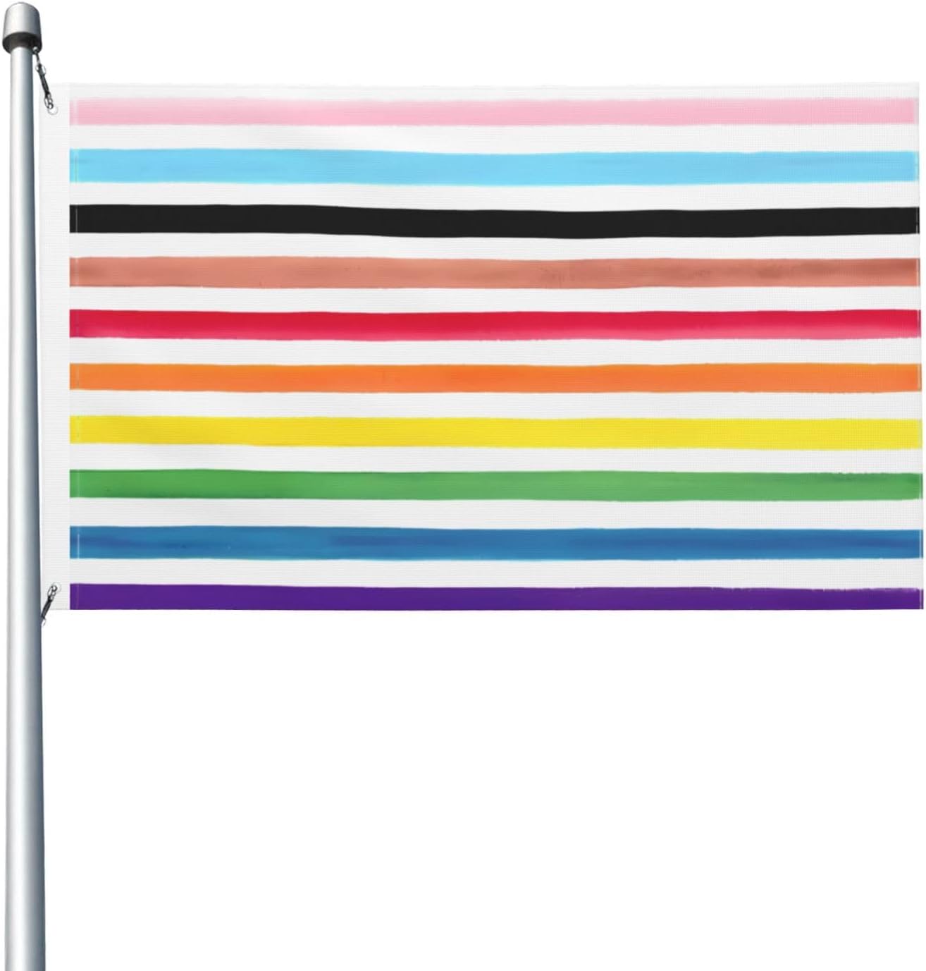 LGBT Pride Rainbow Gay Progress Pride Stripes Garden Flag 3x5 Ft Banner ...