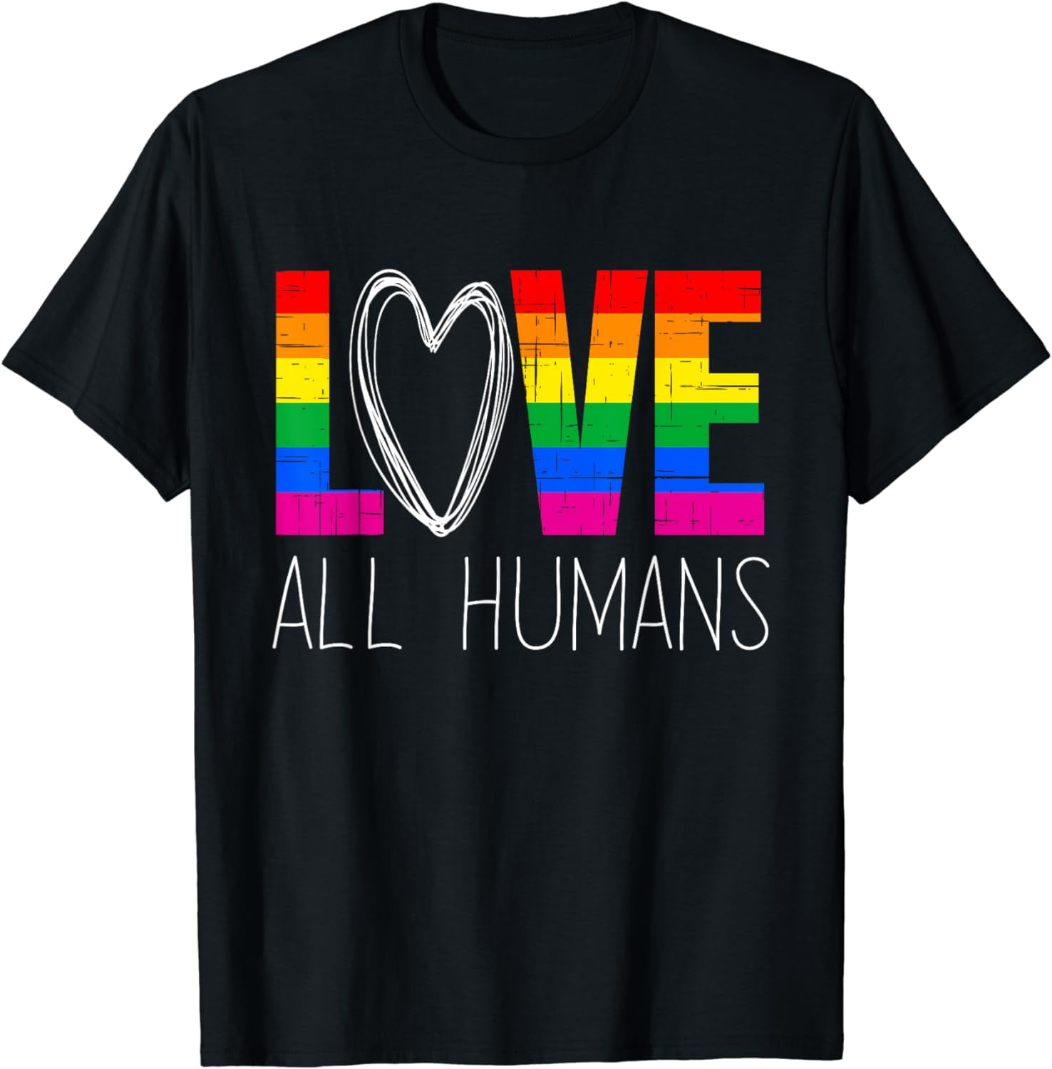 LGBT Pride Rainbow Love LGBTQ Pride T-Shirt - Walmart.com