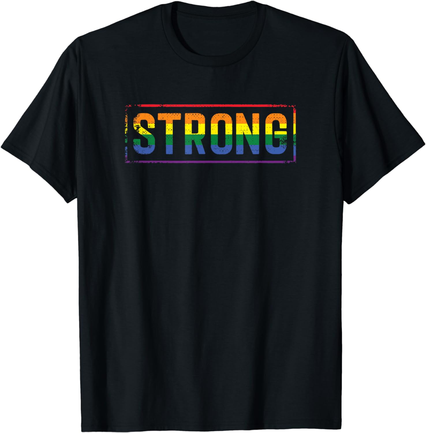 LGBT Pride Strong Workout Gay Pride Fitness Rainbow Strength T-Shirt ...