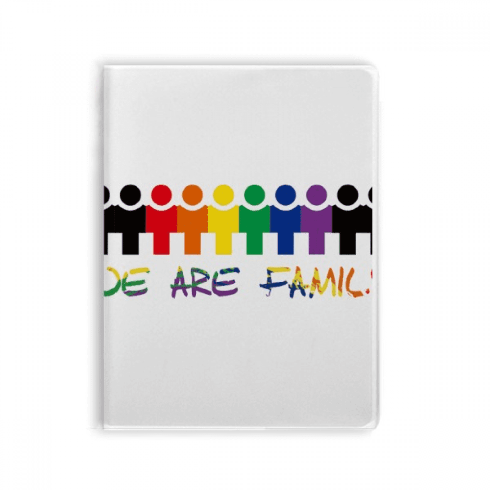 LGBT Rainbow Flag We Are Faly Notebook Gum Cover Diary Soft Cover ...