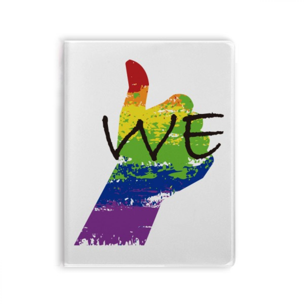 LGBT Rainbow Flag We Art Deco Fashion Notebook Gum Cover Diary Soft ...