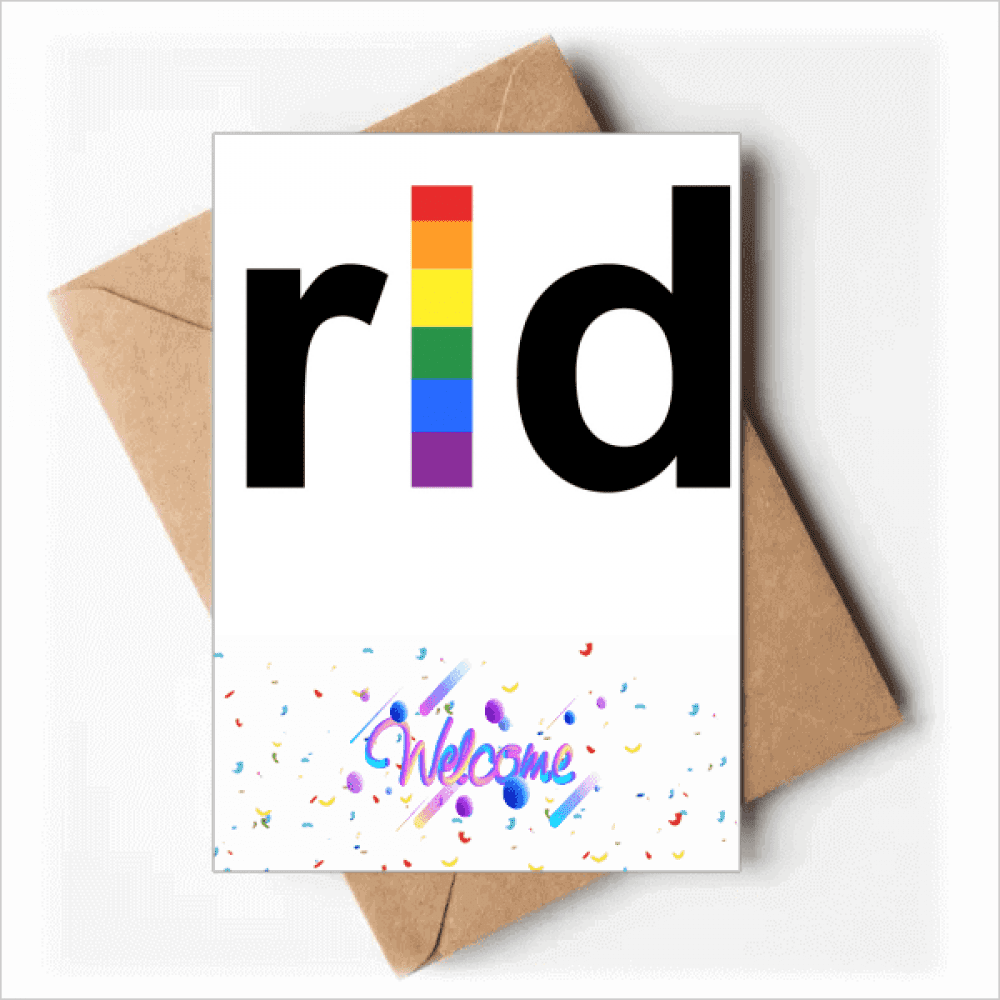 LGBT Rainbow Transgender Welcome Back Greeting Cards Envelopes Blank ...