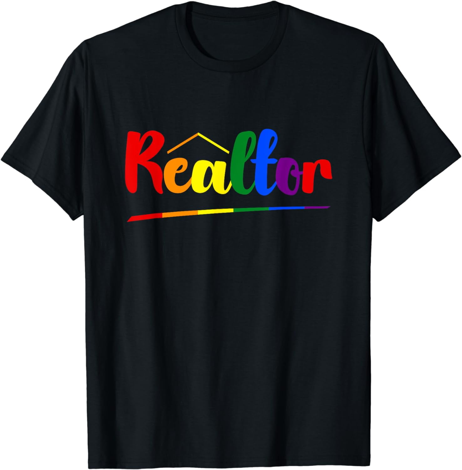 LGBT Realtor Rainbow Flag for LGBTQ Gay Bi Pride Month T-Shirt ...