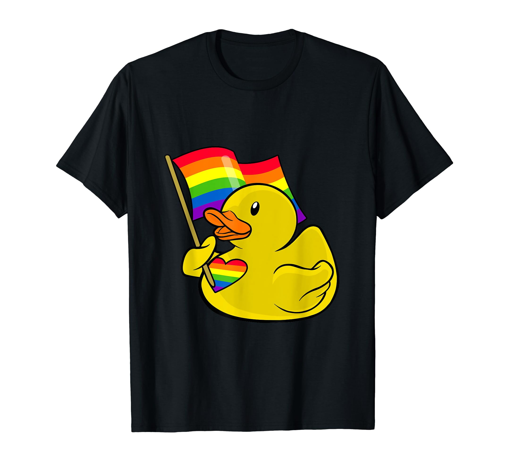 LGBT Rubber Duck Rainbow Flag Pride Month T-Shirt - Walmart.com