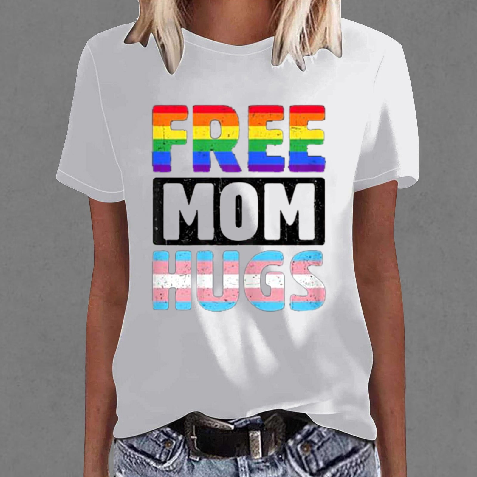 Lgbt Shirt For Women Month Outfits Rainbows Graphic Tee Love Is Love