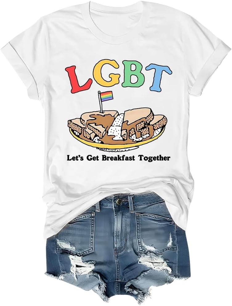 LGBT Shirt Let's Get Breakfast Together Shirt - Walmart.com