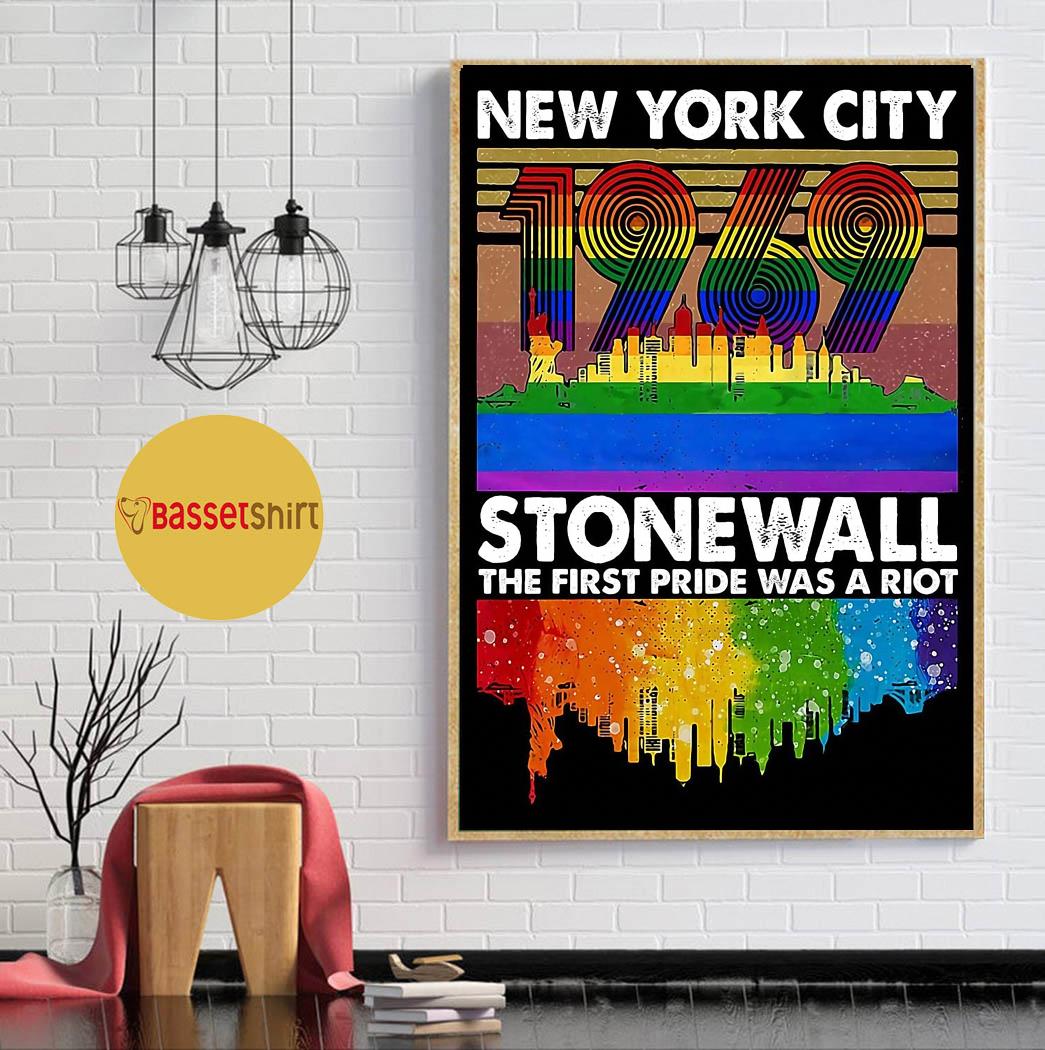 LGBT The First Pride New Yourk City Stonewall poster 11 x 17 Inch ...
